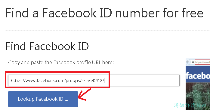 免費找尋自己FB或FB社團的專屬ID(Find a Facebook ID number for free) – 湯姆群情報站