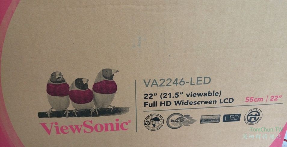 【開箱】優派ViewSonic【VA2246】22型LED寬螢幕 – 湯姆群情報站
